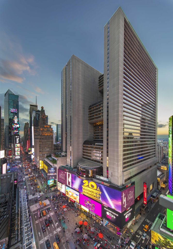 The Iconic Marriott Marquis Times Square Is Revamped With Electric ...